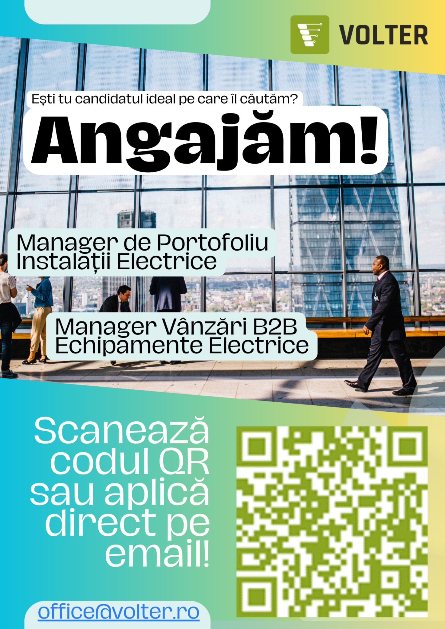 Angajări firma VOLTER - Gura Humorului 2024 - Facultatea de Inginerie Electrică și Știința ...