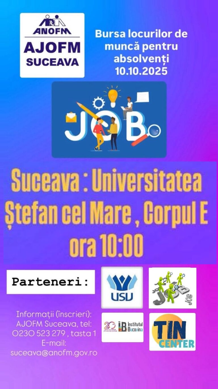 Bursa locurilor de munca pentru absolventi 2025 - Facultatea de ...